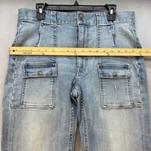 Edwin | Jeans | Edwin Rylee Cargo Jeans Baggy Size 3 Blue Medium Wash Preppy | Poshmark